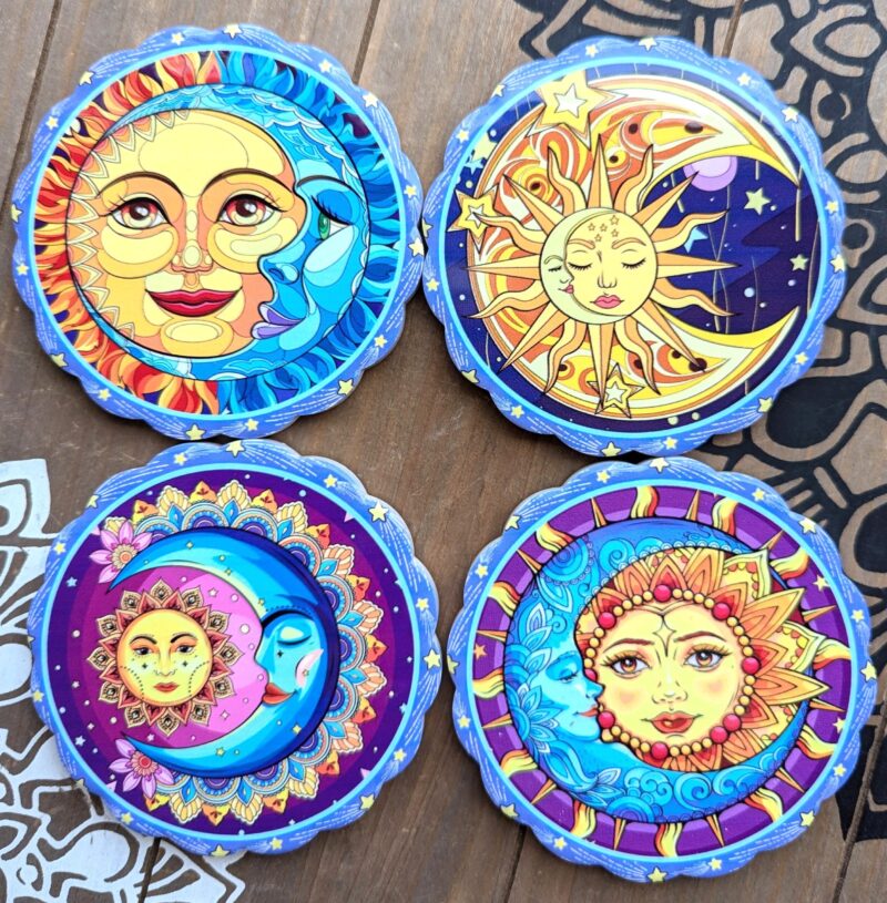 Ceramic Cork backed Coasters Various Xanadu Semaphore